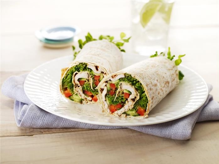 LiveLighter - Healthy Tandoori Chicken & Salad Wrap Recipe