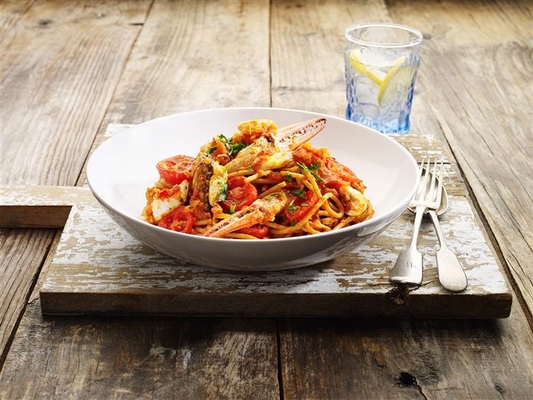 LiveLighter - Healthy Chilli Crab Spaghetti Recipe